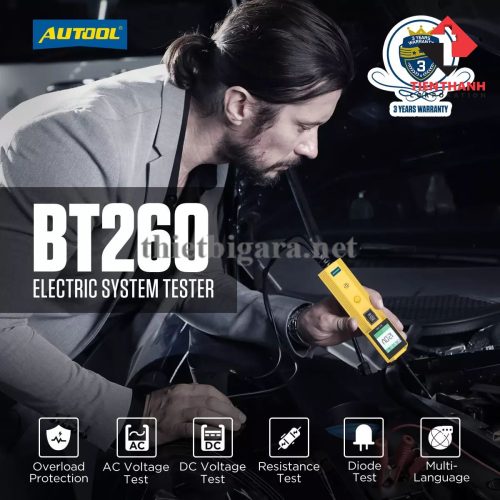 Thiết bị kiểm tra mạch điện ô tô | Rà lỗi mạch điện Autool BT260